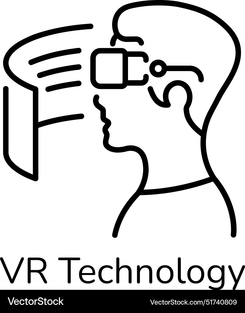 Vr technology Royalty Free Vector Image - VectorStock