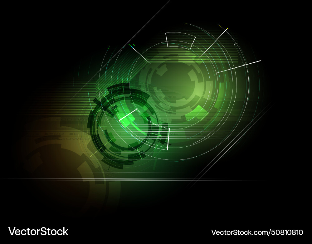 Abstract deep dark futuristic computer technology Vector Image