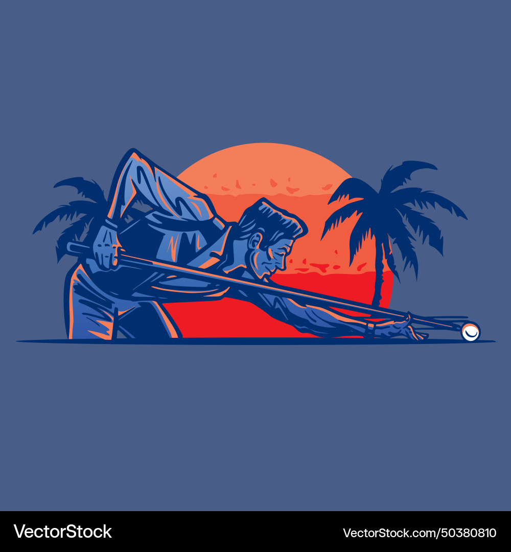 Billiards Royalty Free Vector Image - VectorStock