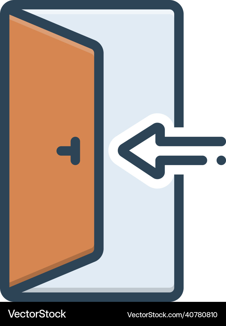 Enter Royalty Free Vector Image - VectorStock