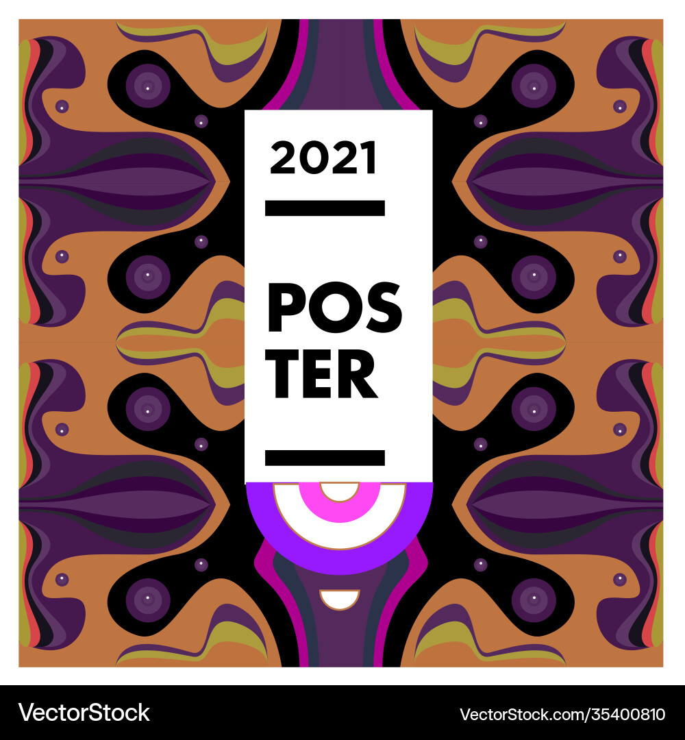 Geometric colorful pattern for poster and banner Vector Image