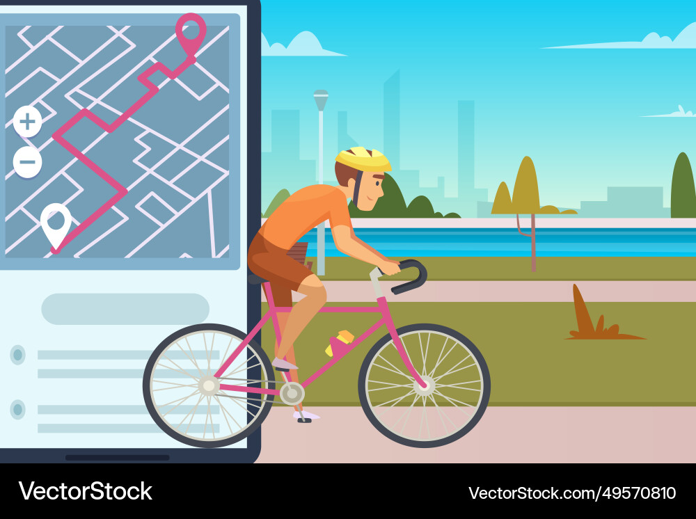 Route map cartoon background with velocity Vector Image