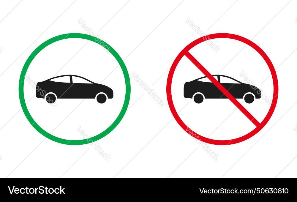 Vehicle transport warning signs car auto Vector Image