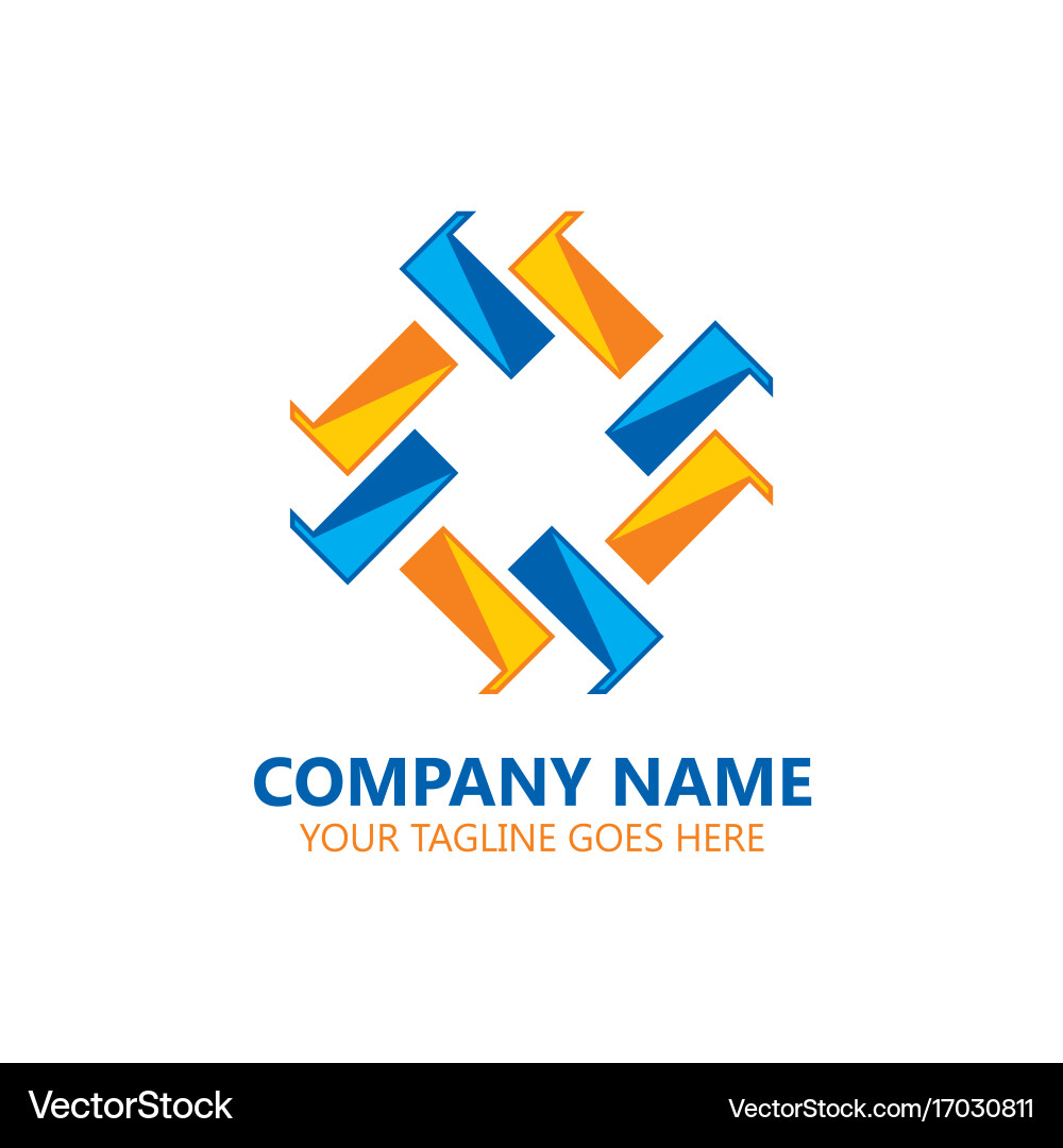 Circle construction logo Royalty Free Vector Image