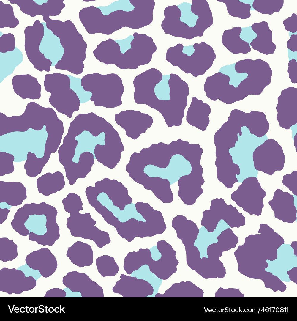 Colorful leopard print pattern animal seamless Vector Image