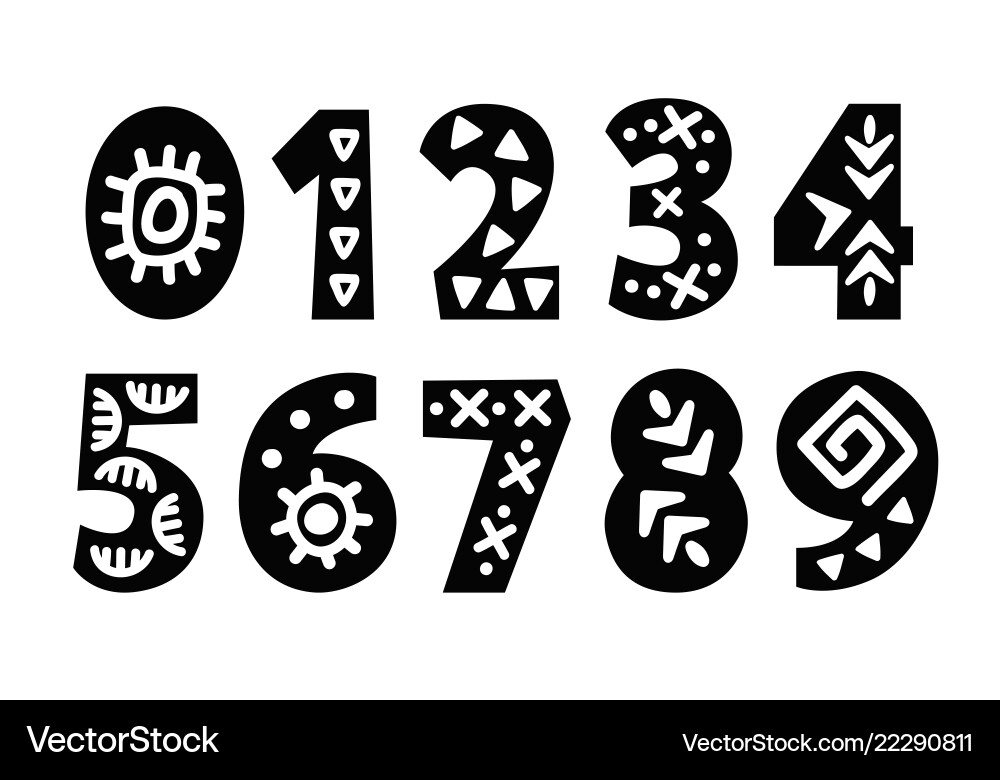 Aztec Numeral Vector Images (46)
