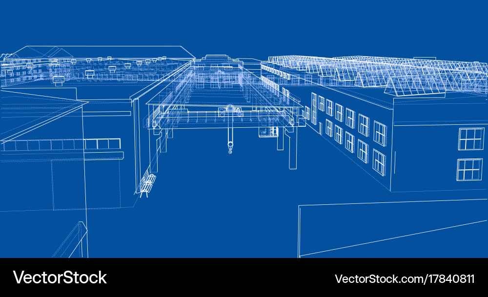 Industrial buildings Royalty Free Vector Image