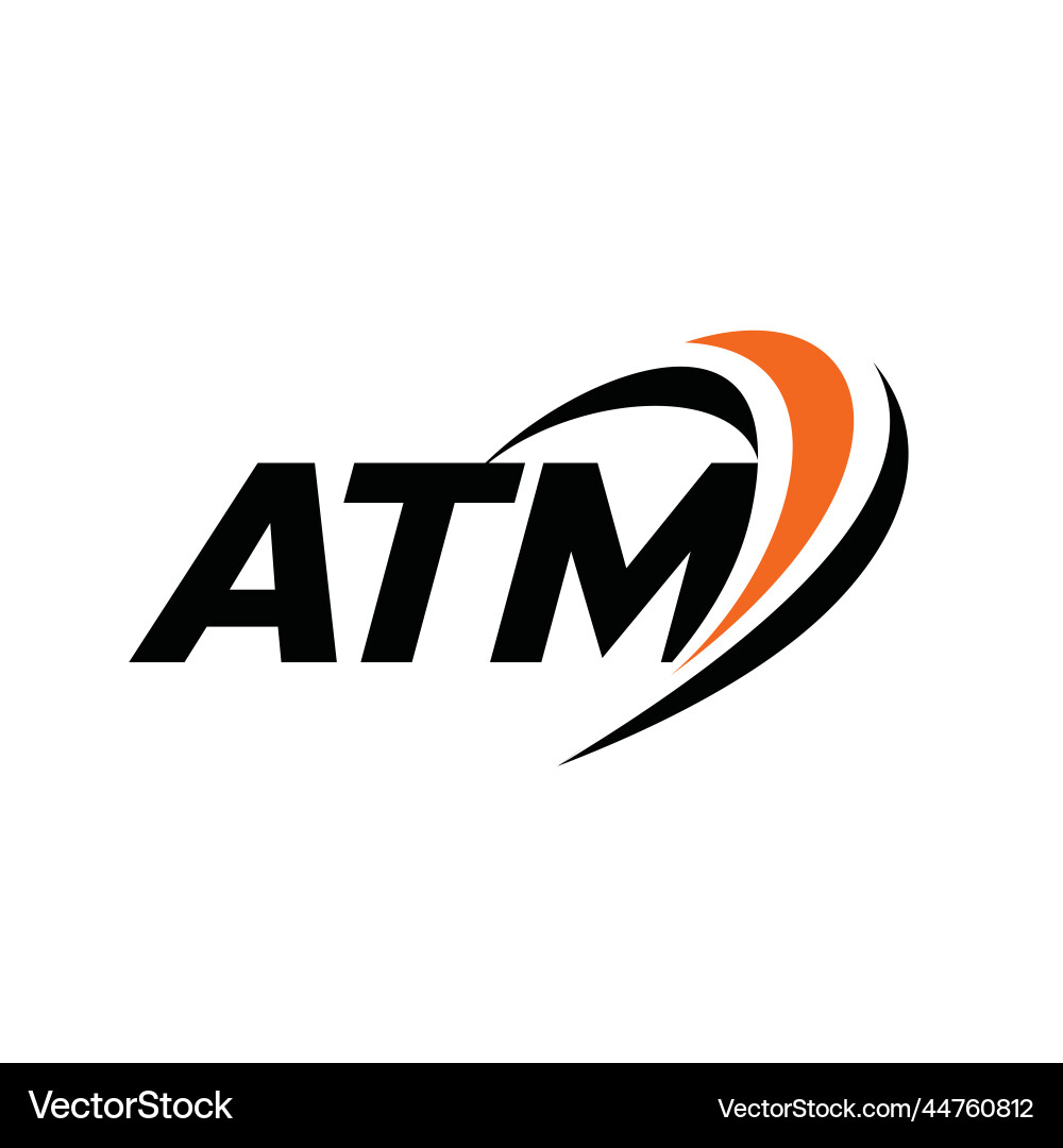 Atm monogram logo Royalty Free Vector Image - VectorStock