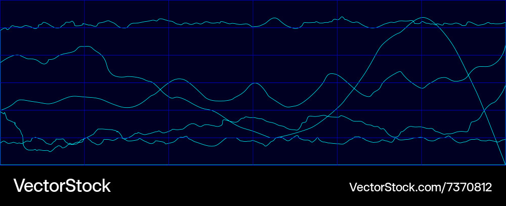 Business flat graph trend chart scheme Royalty Free Vector