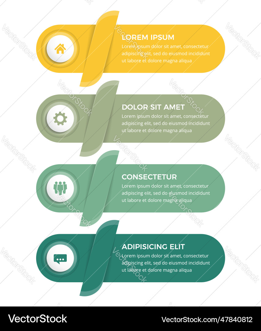 Business infographics - 4 elements Royalty Free Vector Image