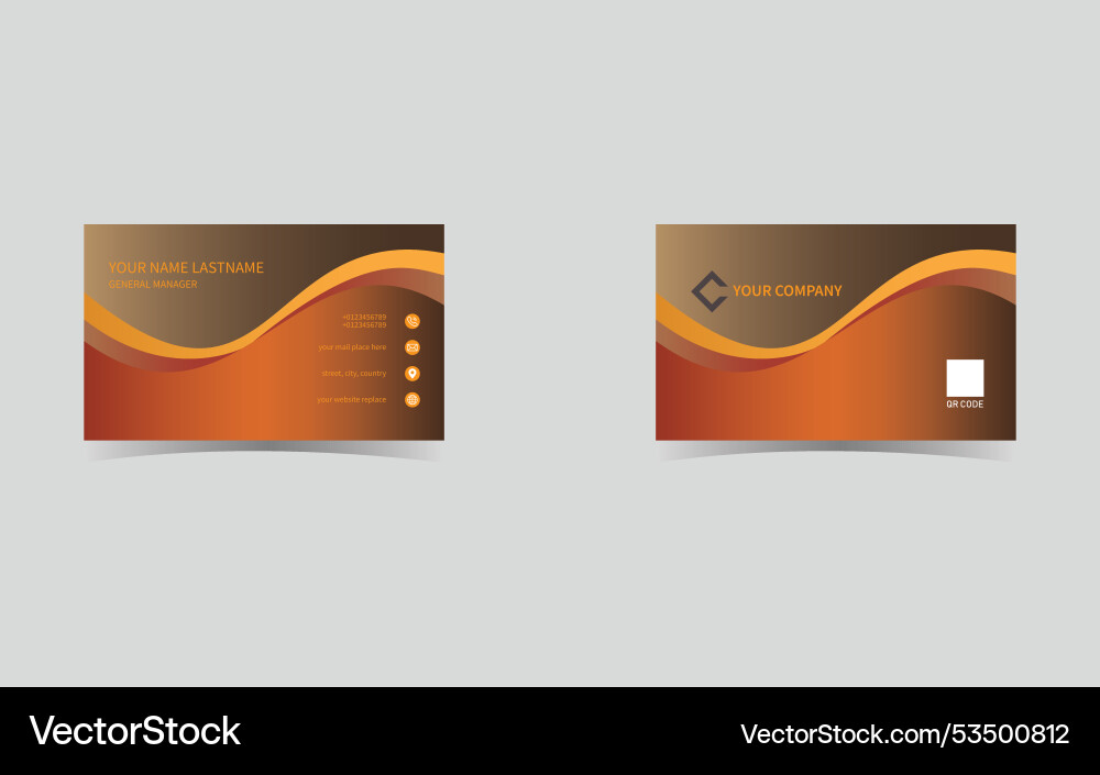 Clean stylish modern and professional business Vector Image