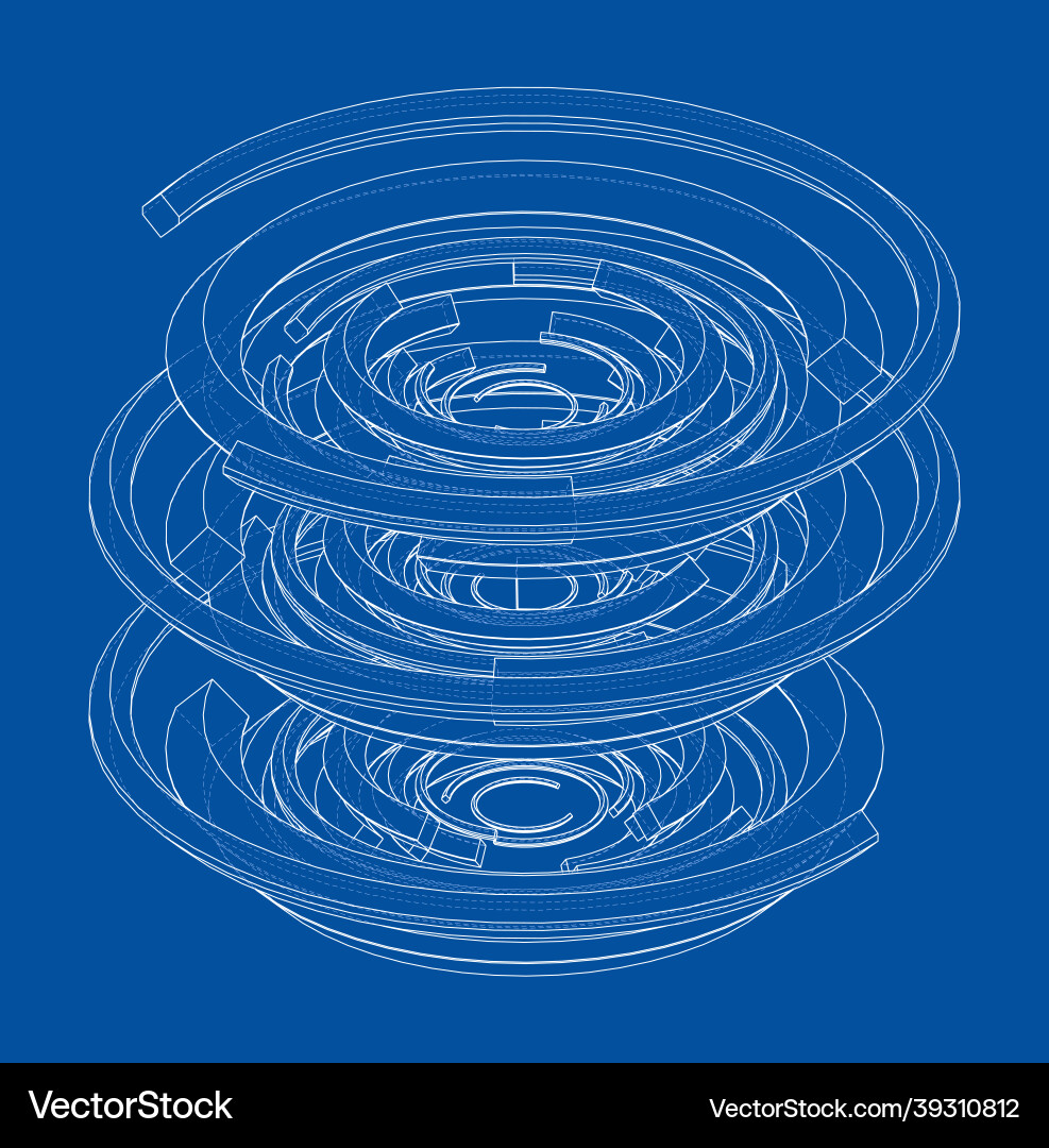 Concentric radiating circles Royalty Free Vector Image