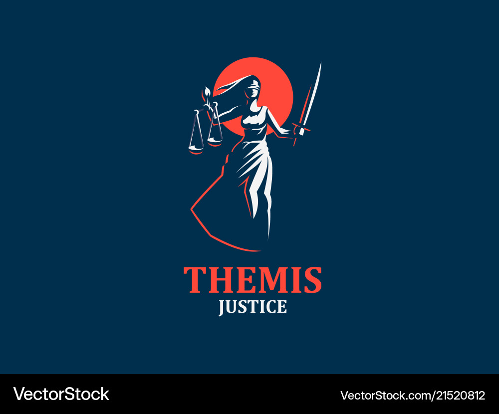 Goddess Themis - Justice Symbol Royalty Free Vector Image
