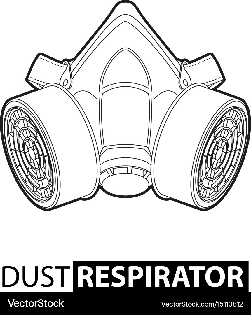Multi-Purpose Respirator Mask Royalty Free Vector Image