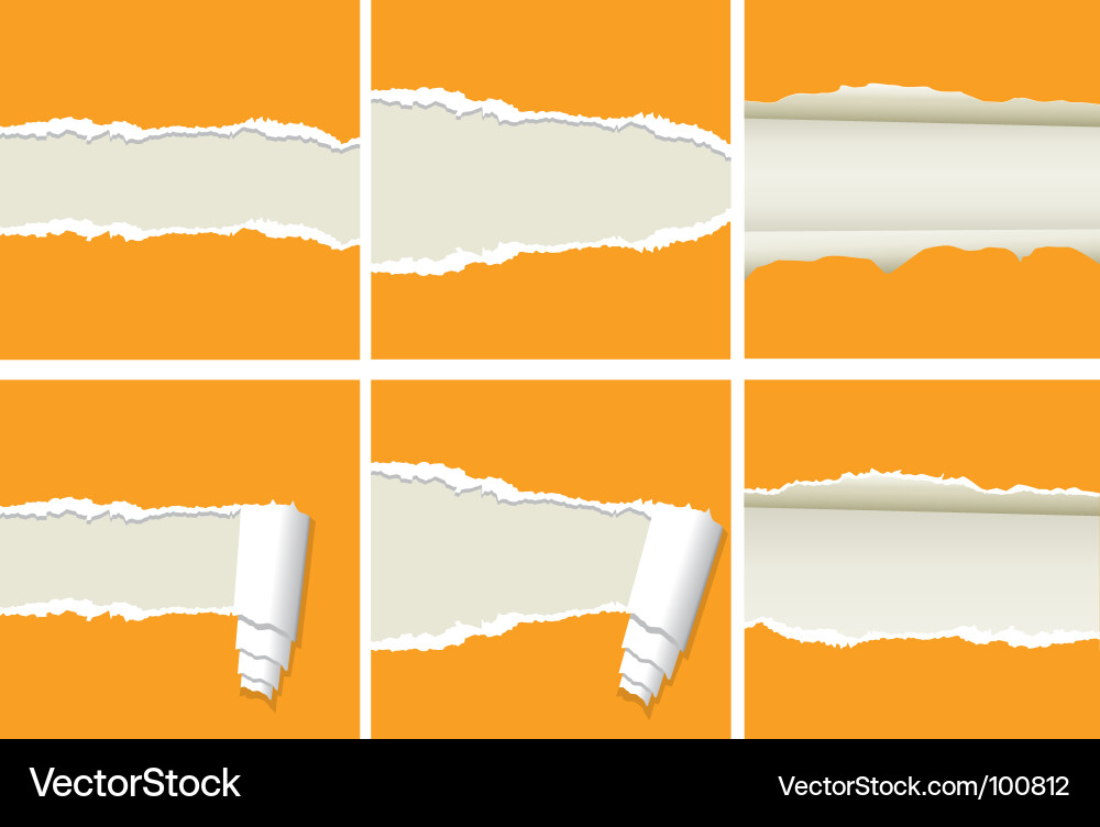 Ripped Paper Collection Royalty Free Vector Image