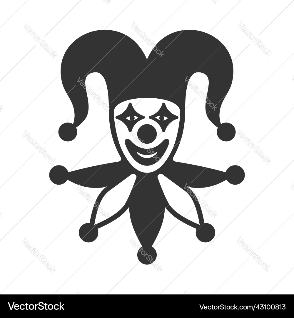 Clown face Royalty Free Vector Image - VectorStock