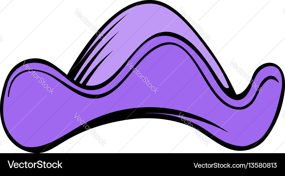 Old hat icon in cartoon Royalty Free Vector Image