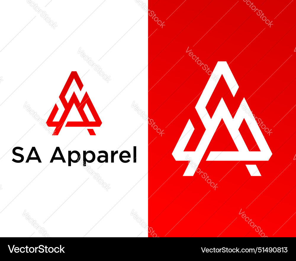 Sa logo Royalty Free Vector Image - VectorStock