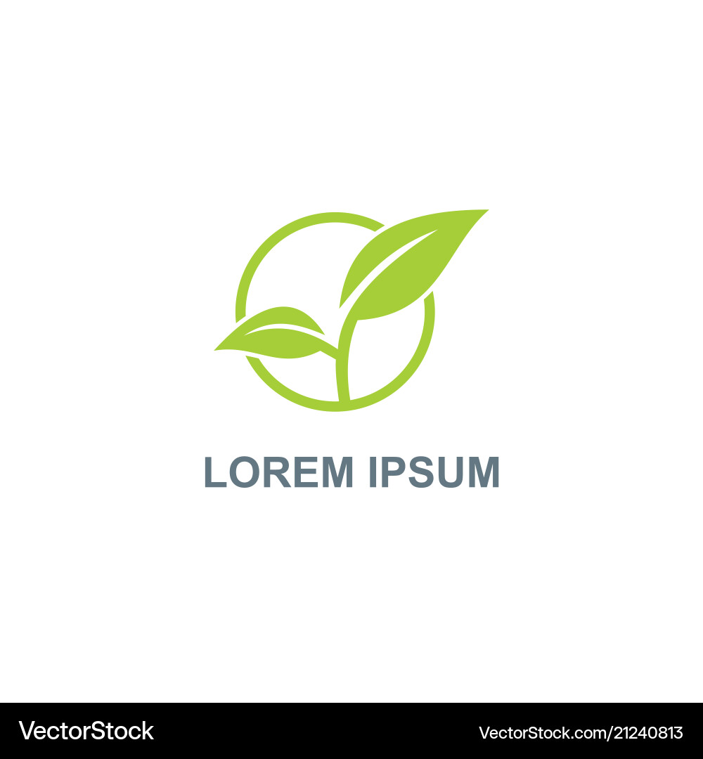 Seed plant logo Royalty Free Vector Image - VectorStock