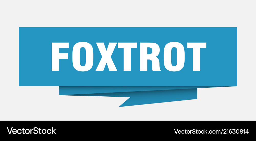 Foxtrot Royalty Free Vector Image - VectorStock