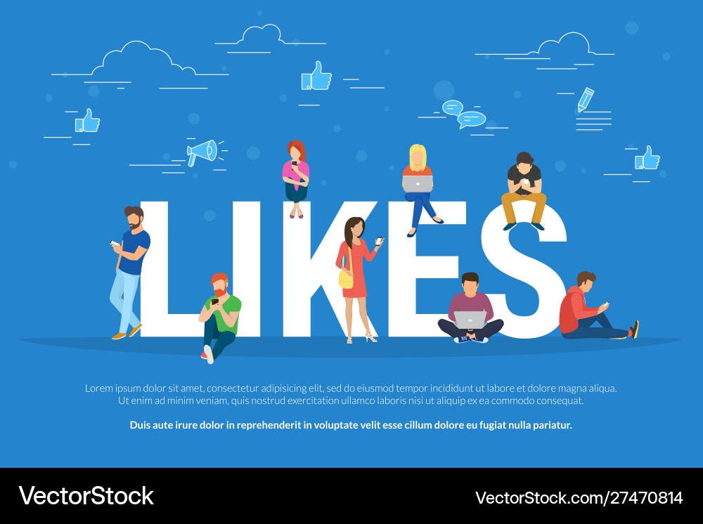I like it concept Royalty Free Vector Image - VectorStock