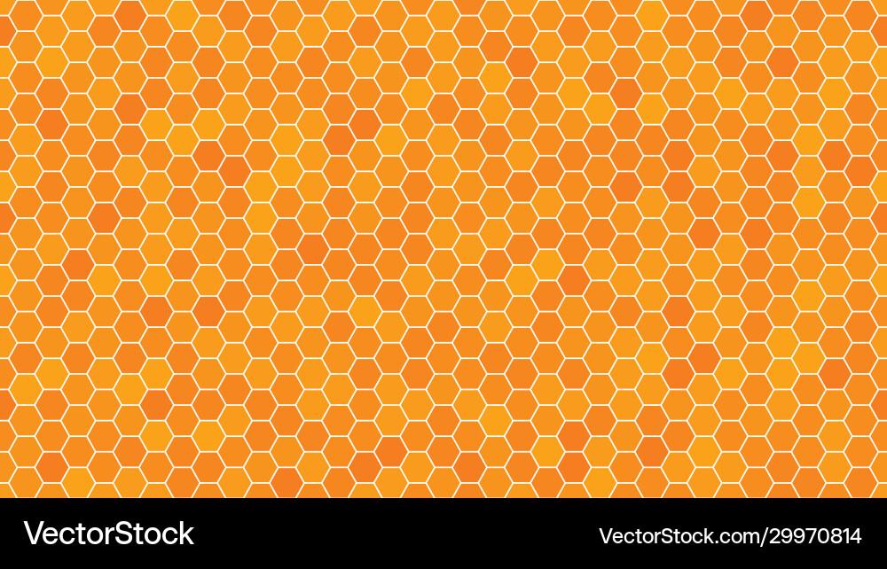 Orange Honeycomb Background Royalty Free Vector Image