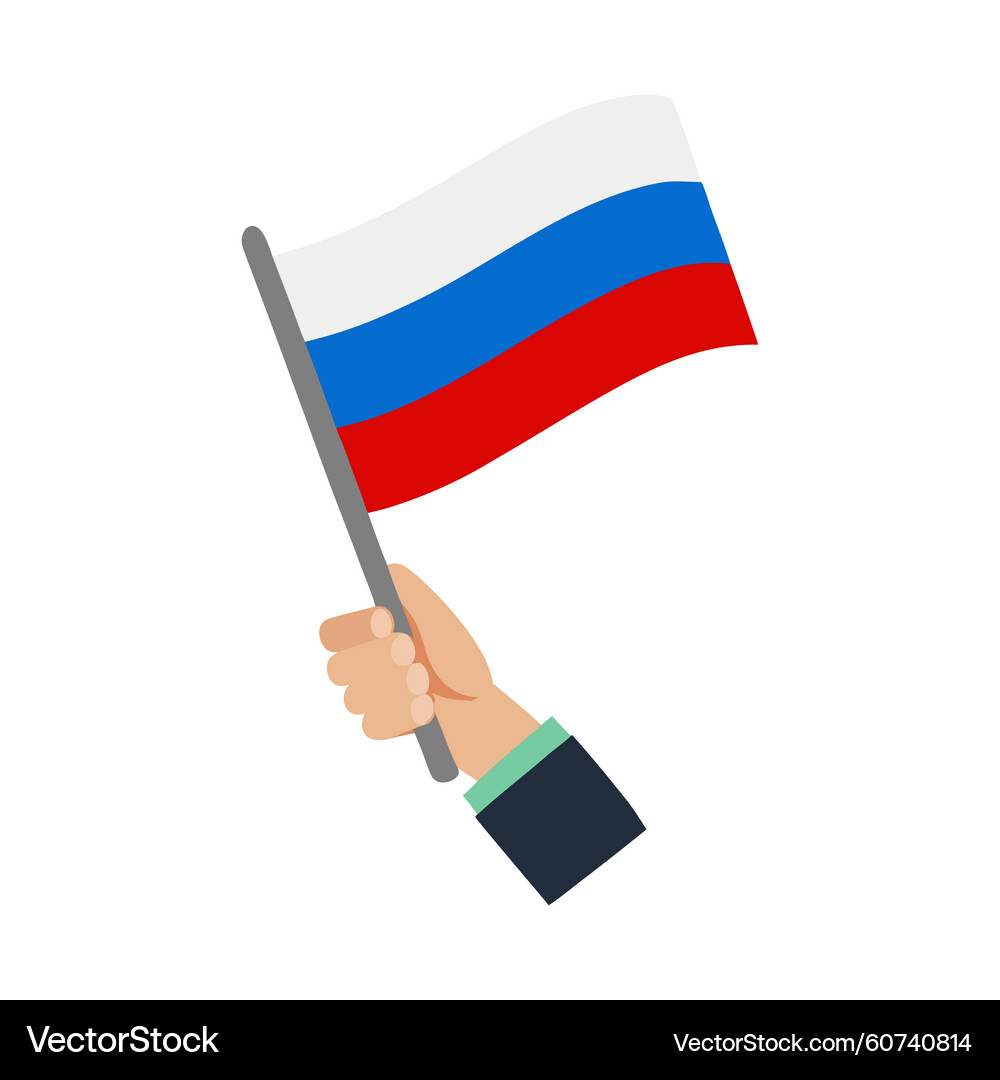 Russian Tricolor Flag – Royalty-Free Vector | VectorStock