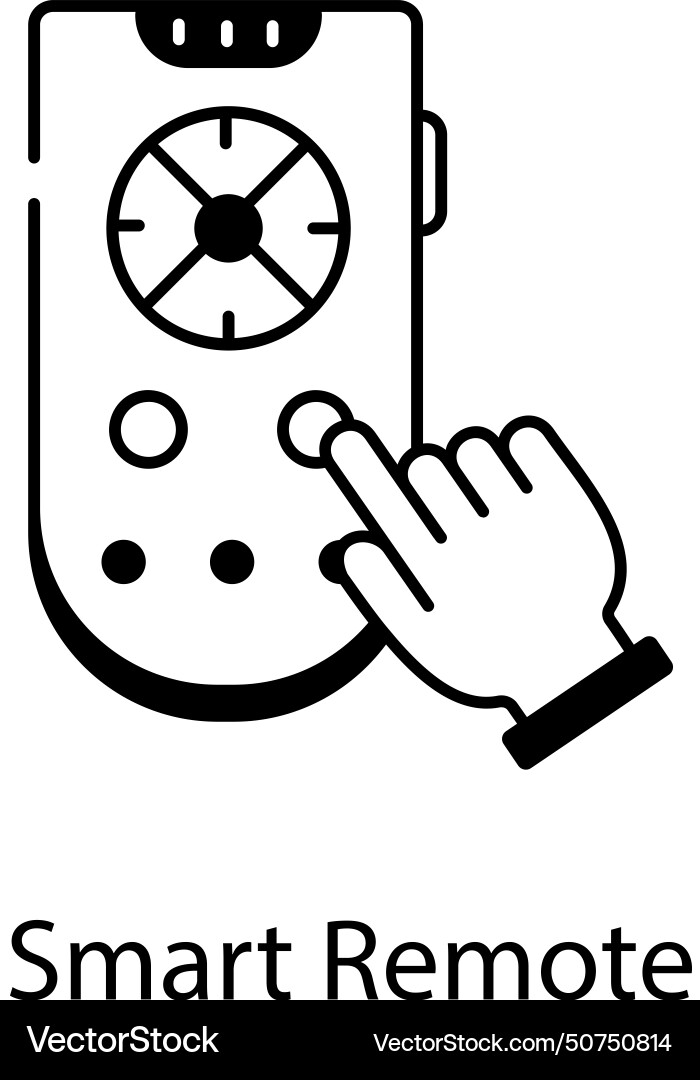 Smart city linear icons Royalty Free Vector Image