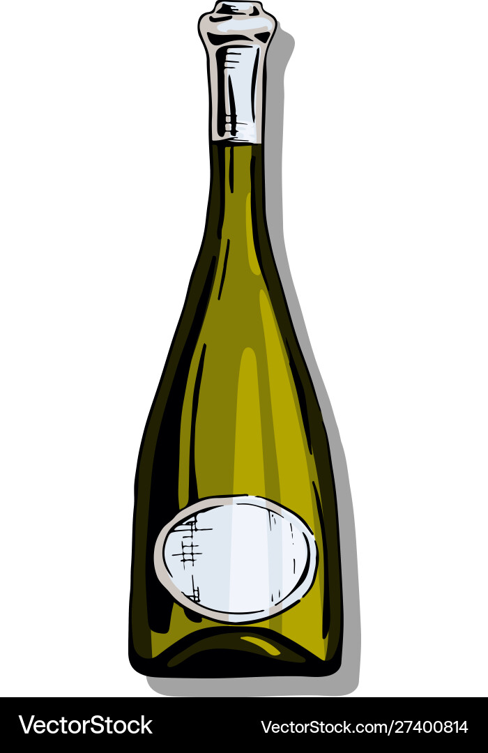 Wine bottle Royalty Free Vector Image - VectorStock