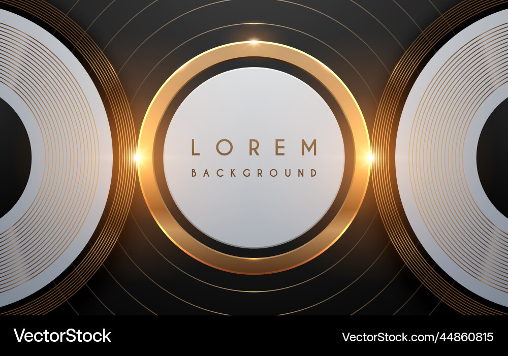 Abstract gold circle lines background Royalty Free Vector