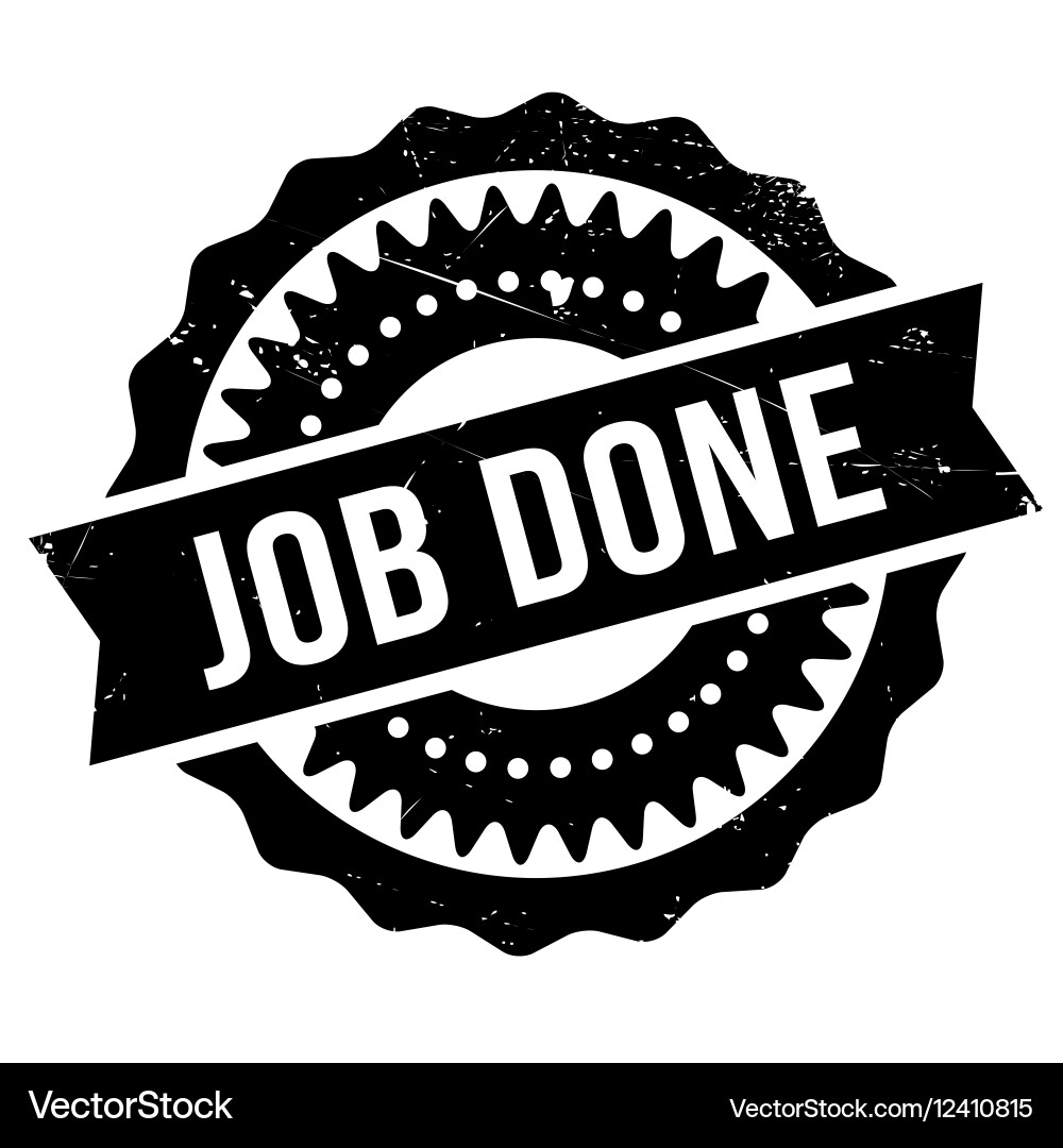 Job done stamp Royalty Free Vector Image - VectorStock