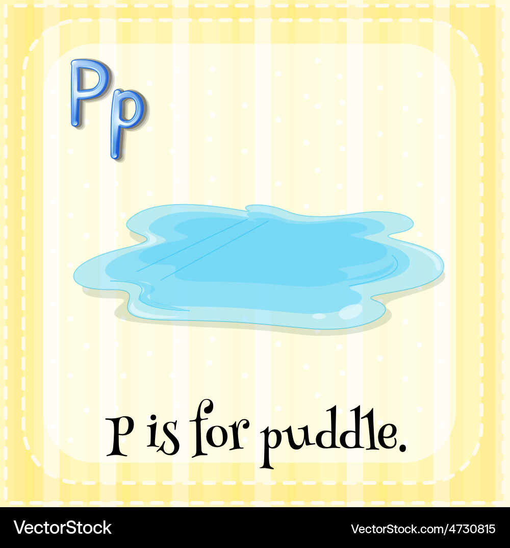 Puddle Royalty Free Vector Image - VectorStock