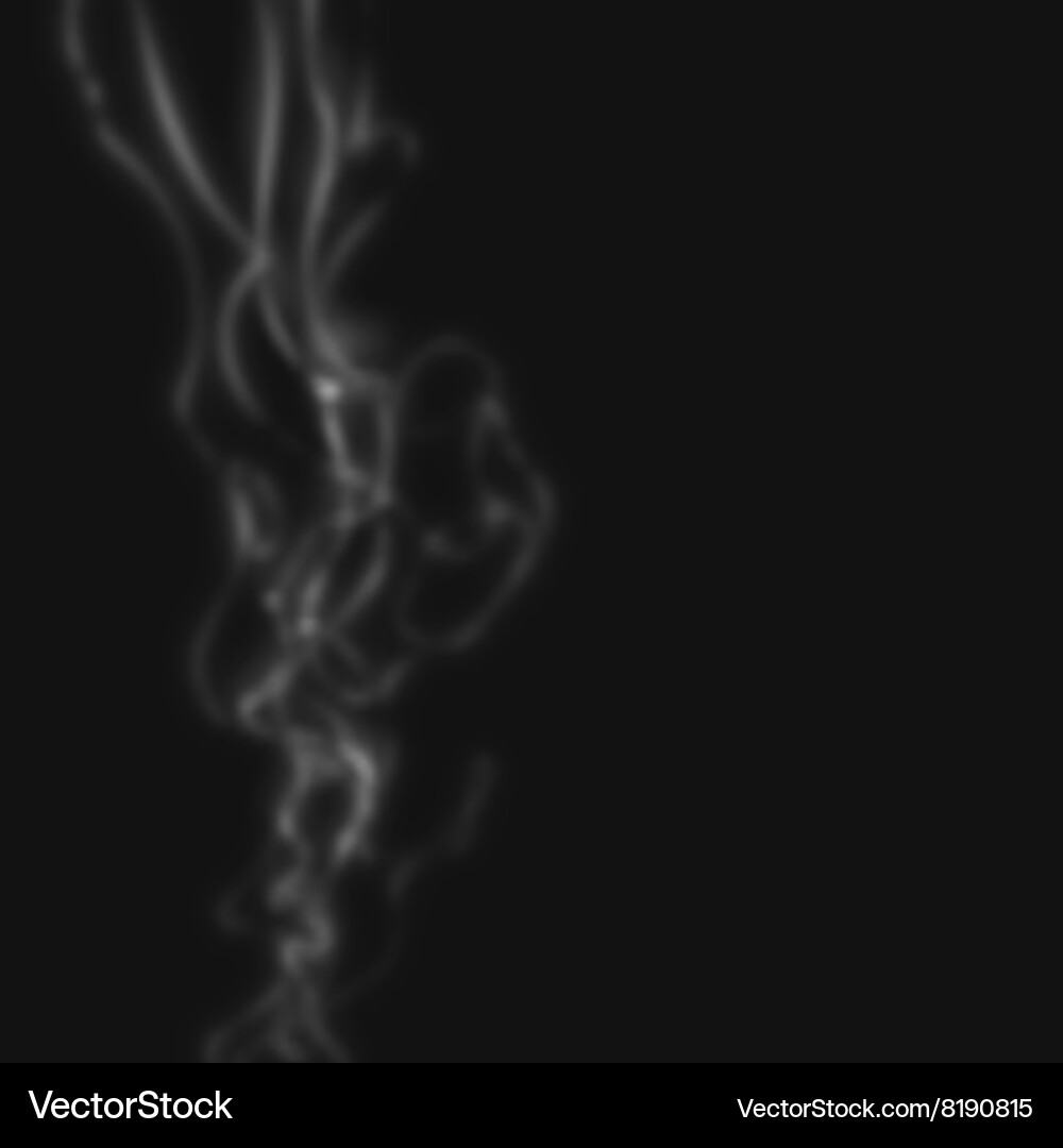 Smoke - realistic Royalty Free Vector Image - VectorStock