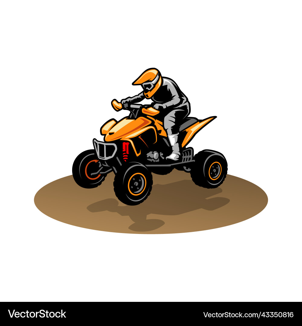 Atv racing logo Royalty Free Vector Image - VectorStock