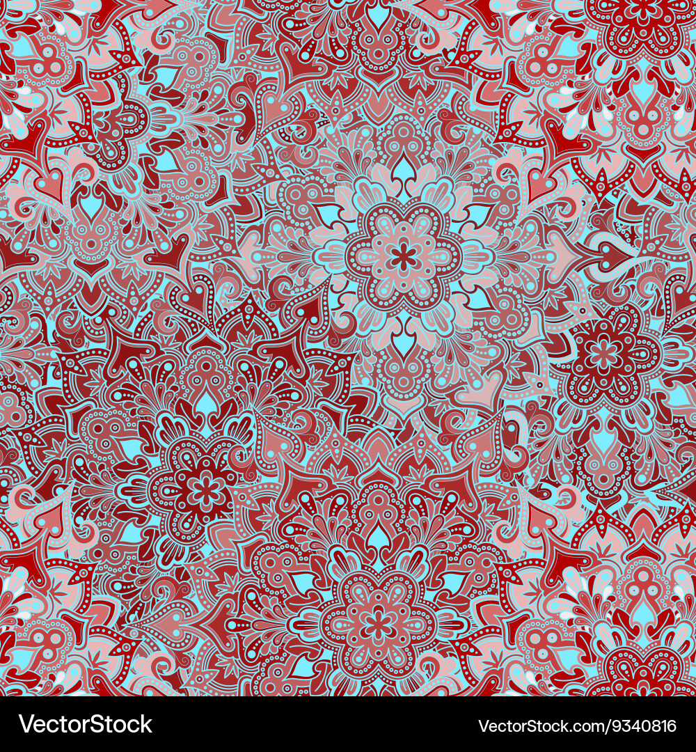 Boho flower pattern Royalty Free Vector Image - VectorStock