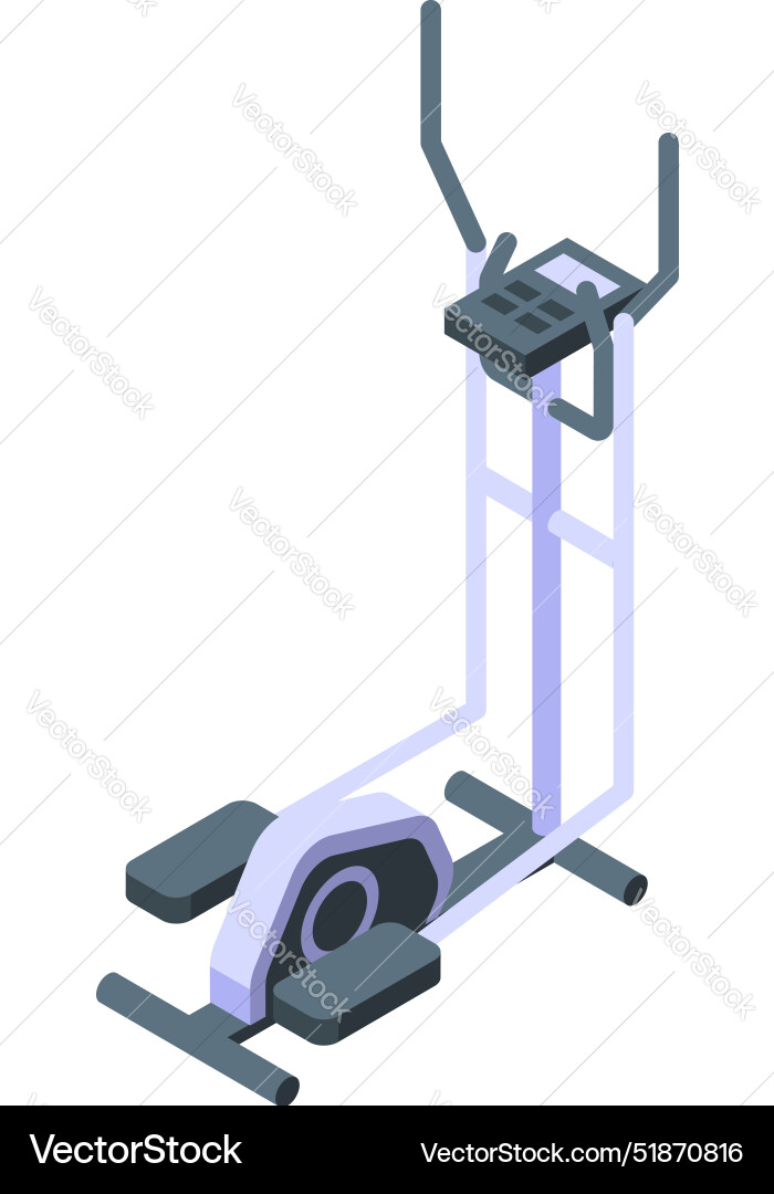 Elliptical trainer providing full body workout Vector Image