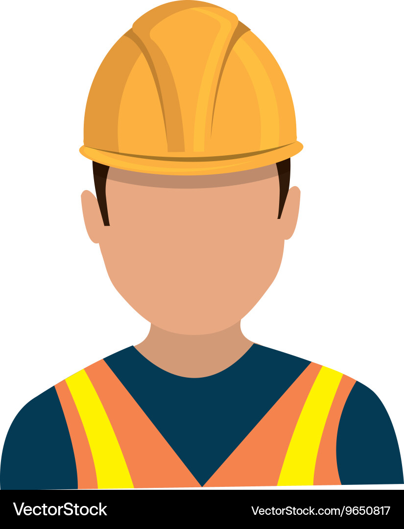 Construction Worker Icon Royalty Free Vector Image