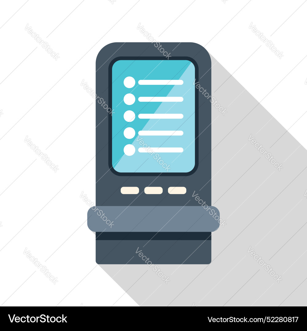 Parking meter displaying payment options Vector Image