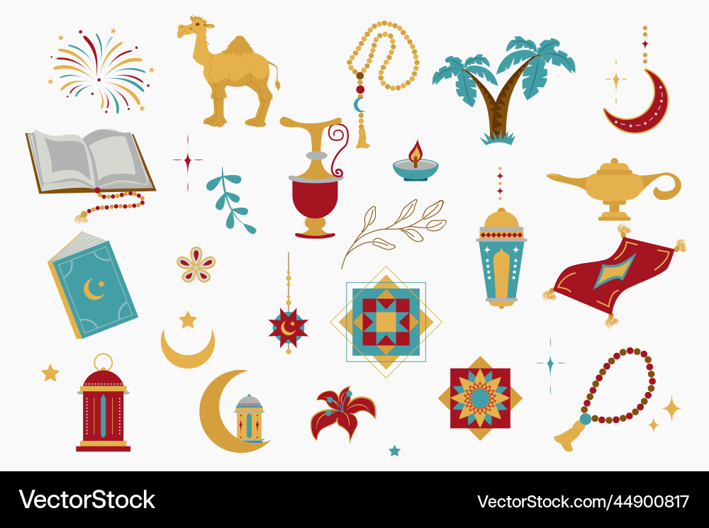 Ramadan Holiday Elements Royalty Free Vector Image