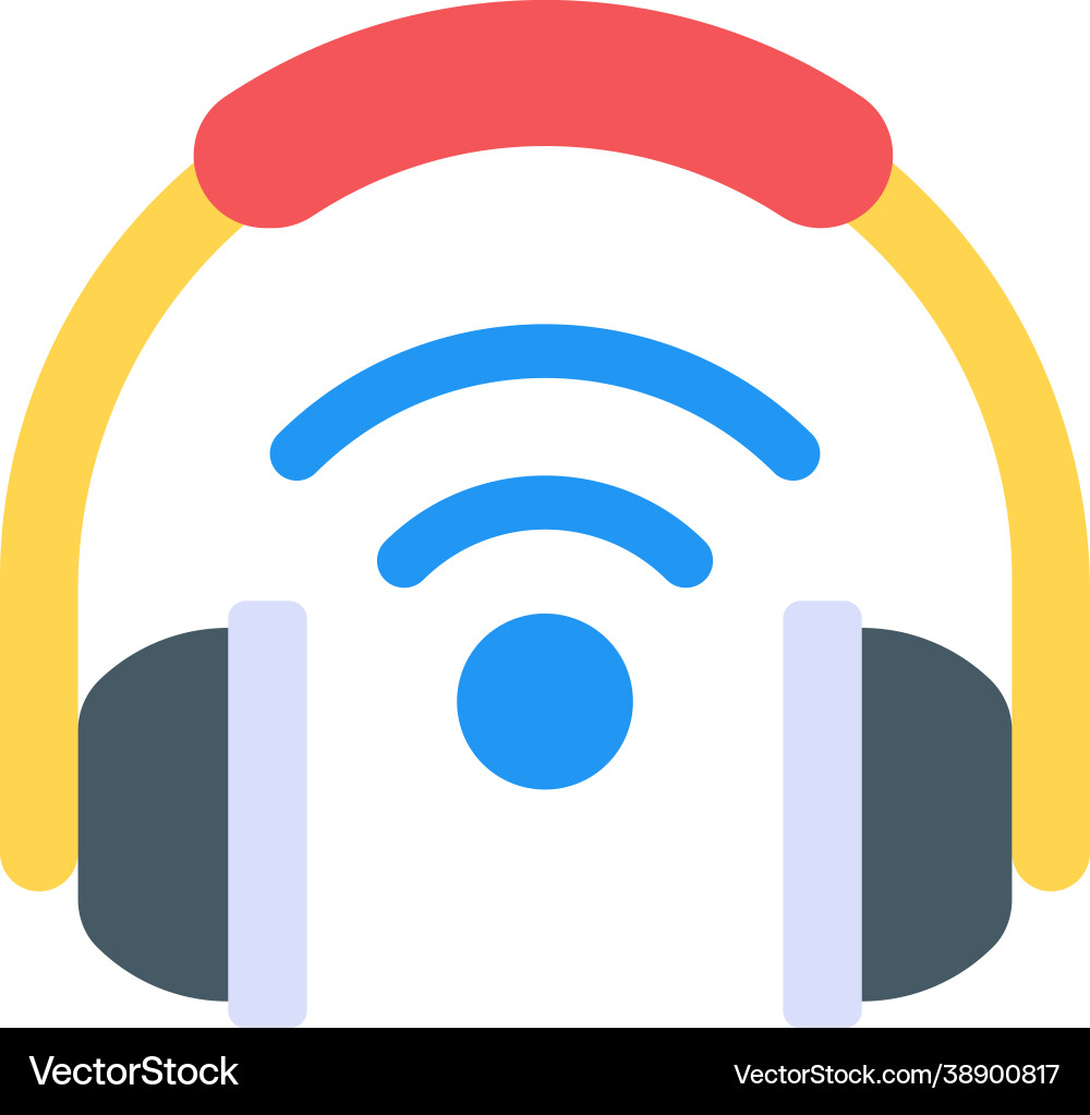 Wireless headphones Royalty Free Vector Image - VectorStock