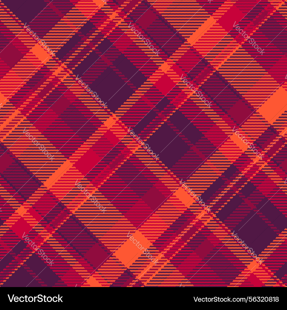 Bold Red and Orange Plaid Pattern Royalty Free Vector Image