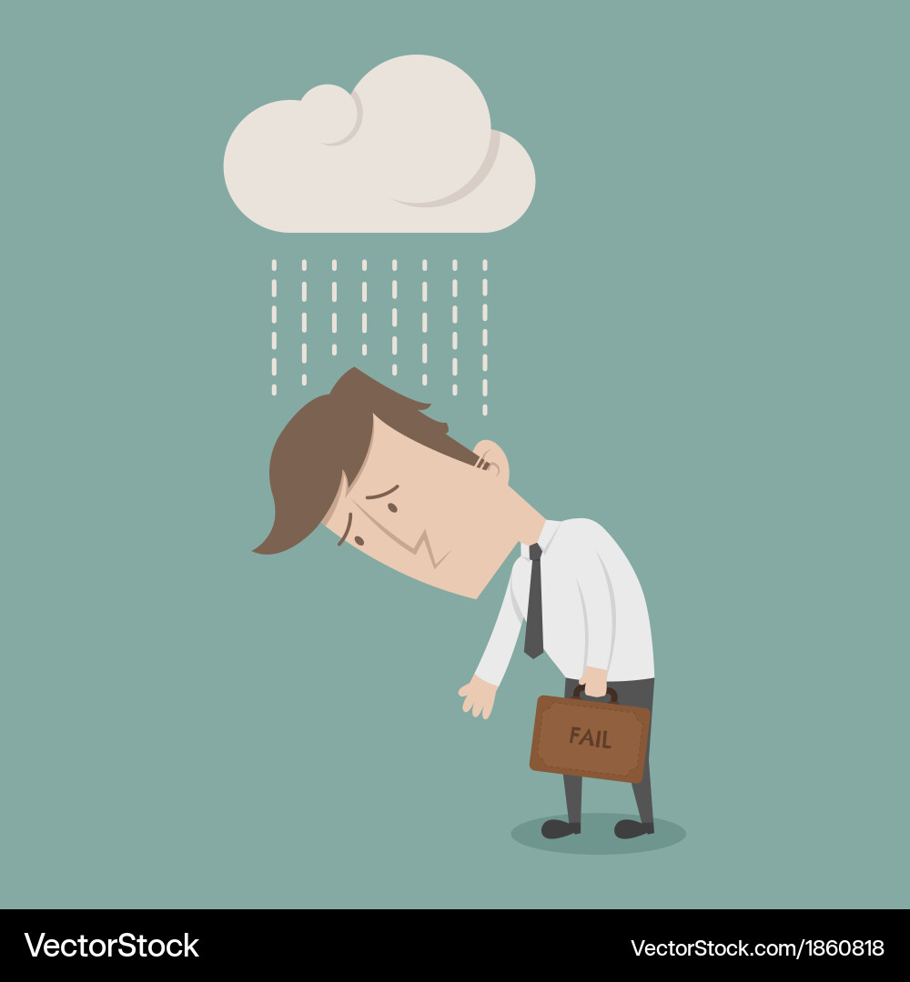 Businessmanfail Royalty Free Vector Image - VectorStock