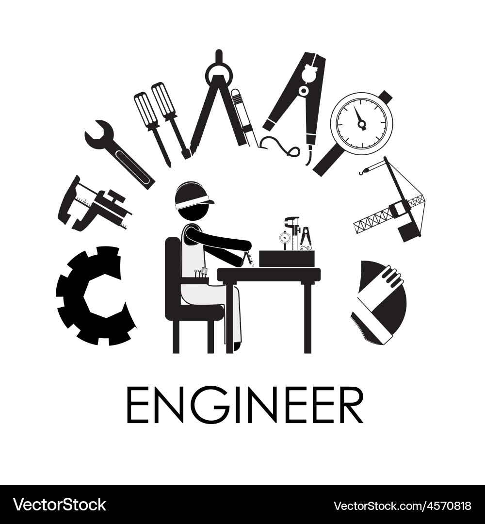Engineer design Royalty Free Vector Image - VectorStock