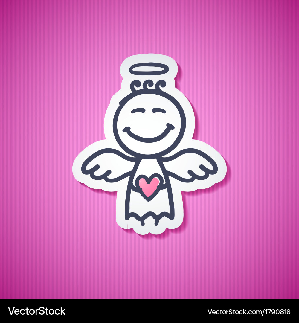 Handlanger Engel Lizenzfreies Vektorbild - VectorStock