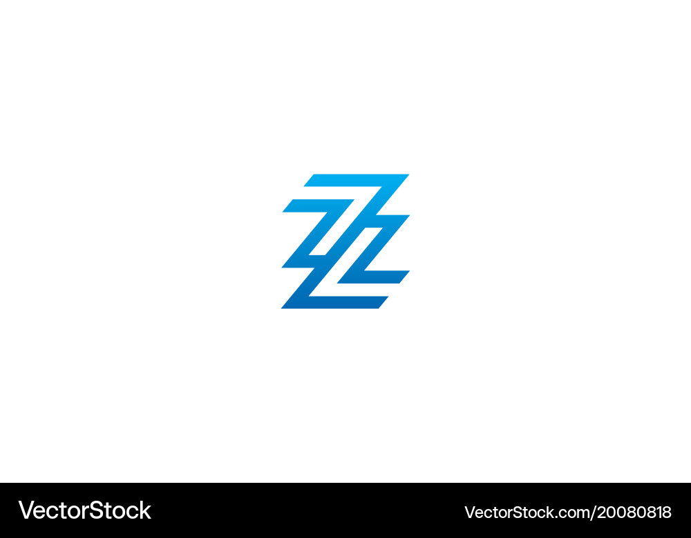 Letter z company logo Royalty Free Vector Image