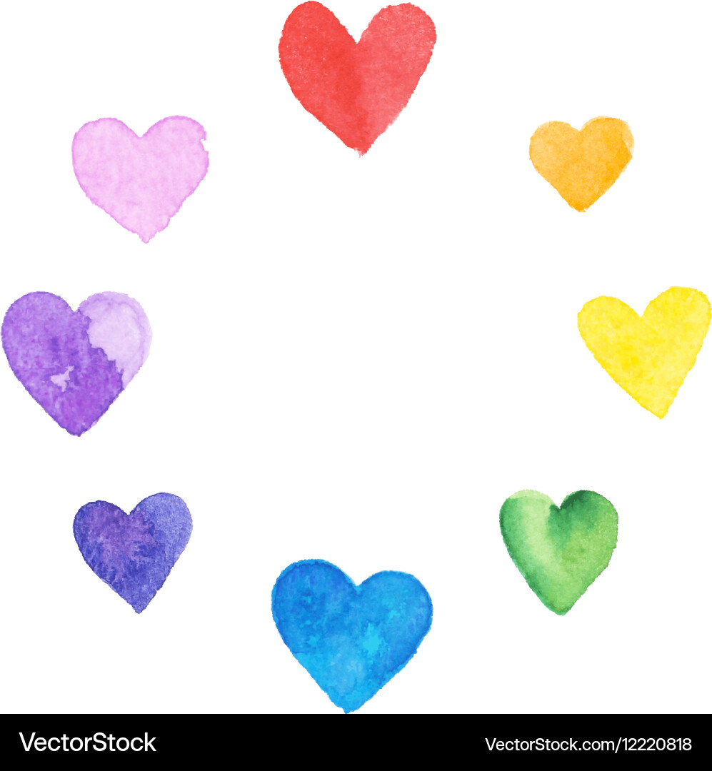Yellow Watercolor Heart Vector Images (over 980)