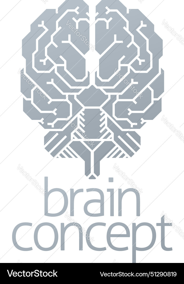 Brain concept design Royalty Free Vector Image