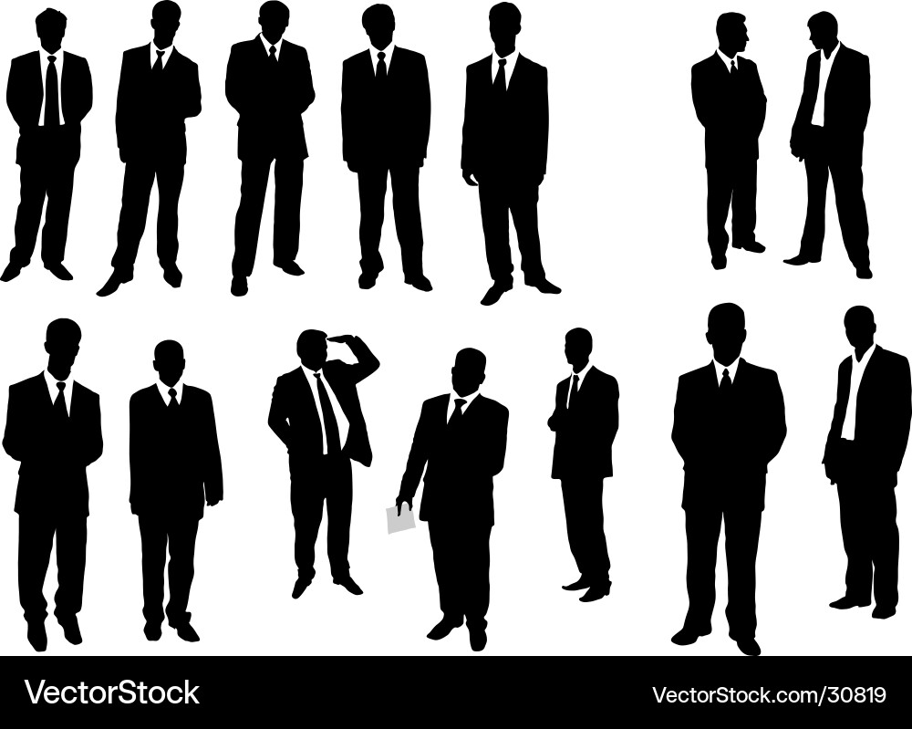 Collection of businessman Royalty Free Vector Image