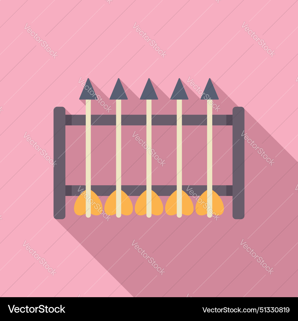 Flat design of matches in a box Royalty Free Vector Image