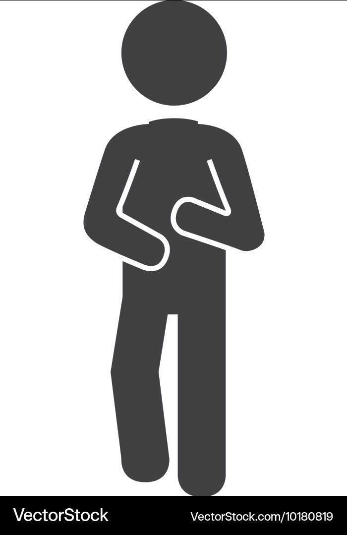 Man body silhouette pictograph Royalty Free Vector Image